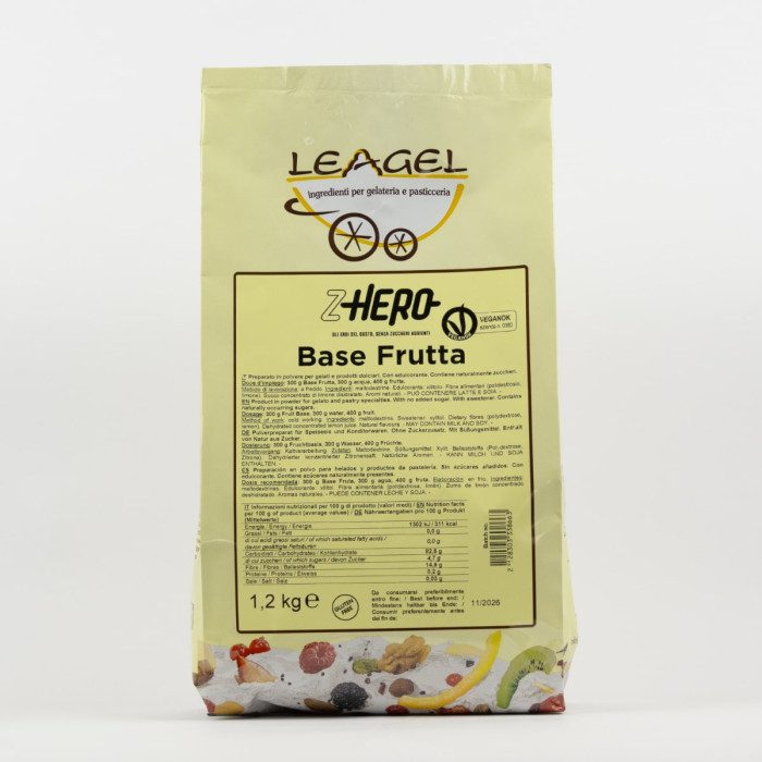 ZHERO FRUIT BASE - 1.2 KG. - LEAGEL SUGAR-FREE FRUIT ICE CREAM BASE ...